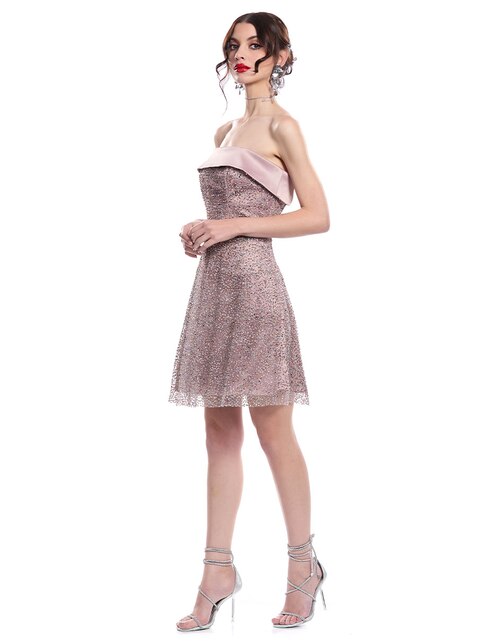Vestido corto de fiesta Eva brazzi para mujer 2