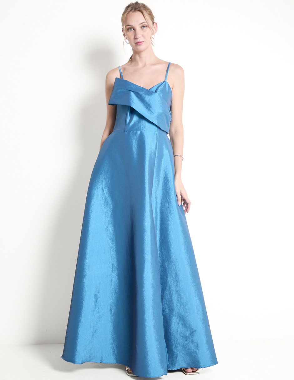 Vestido maxi de fiesta Eva Brazzi escote corazón